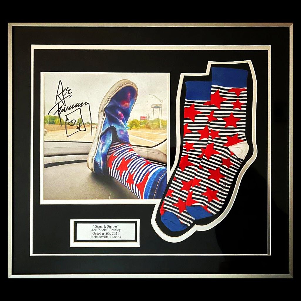 Ace "Socks" Frehley "Stars & Stripes" One-of-a-Kind Plaque | Official ...